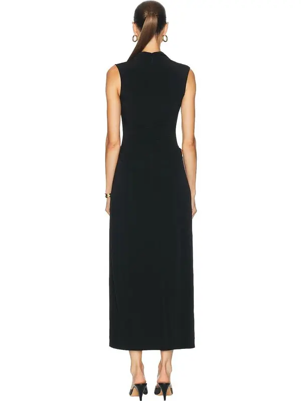 Altuzarra Sleeveless Maxi Dress With Gold-tone Hardware - Black