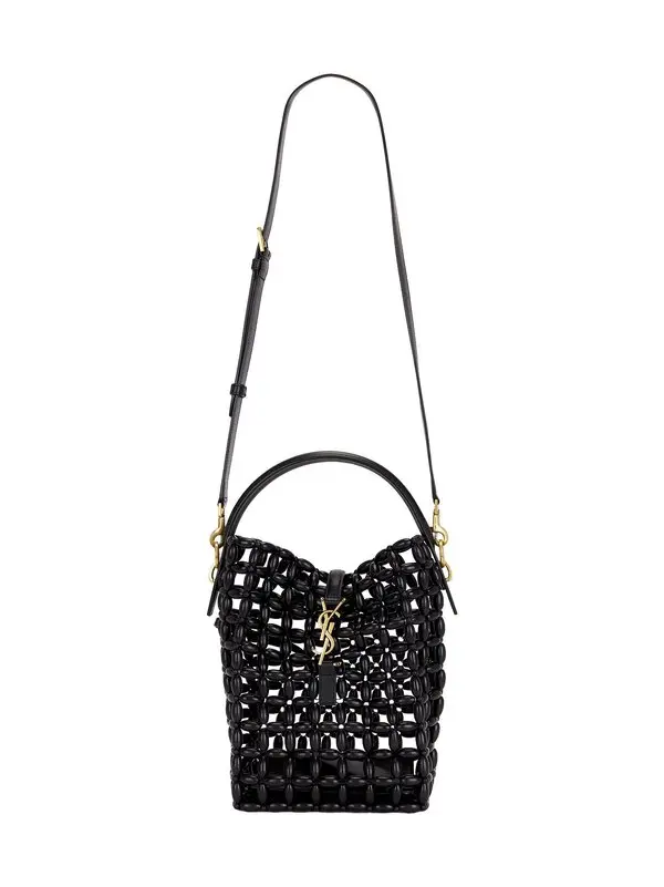 Saint Laurent Small Le 37 Supple Bucket Bag In Black - Nero