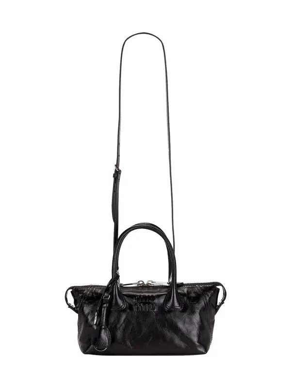 Miu Miu Vitello Shine Tote Bag - Nero