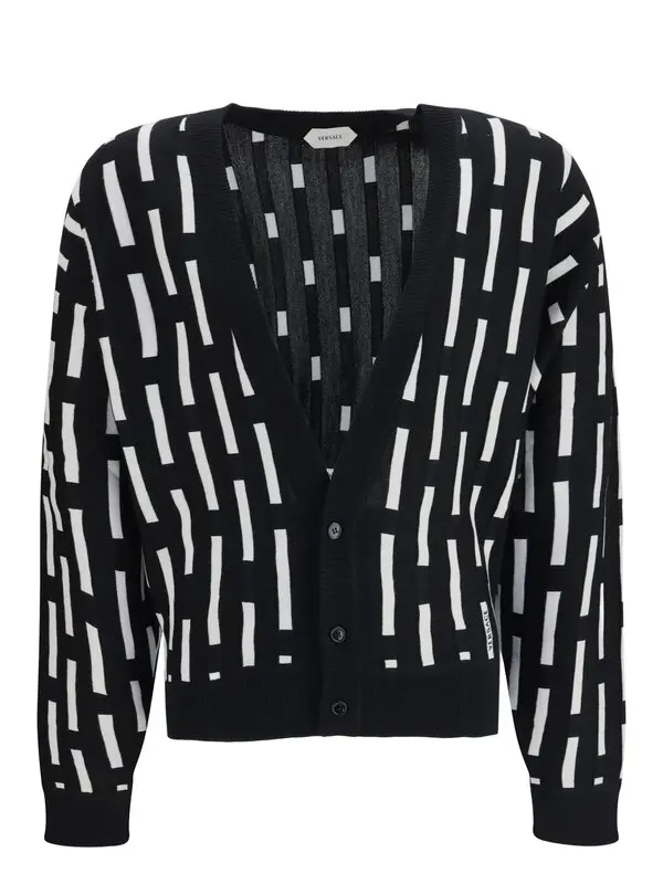 Versace Dashes Cardigan - Multicolour
