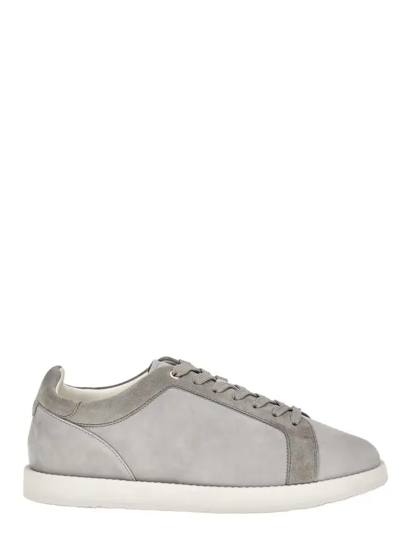 Brunello Cucinelli Suede Lace-up Sneakers - Grey