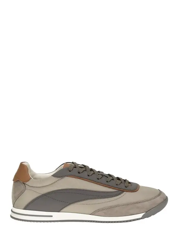 Brunello Cucinelli Suede Lace-up Sneakers - Beige