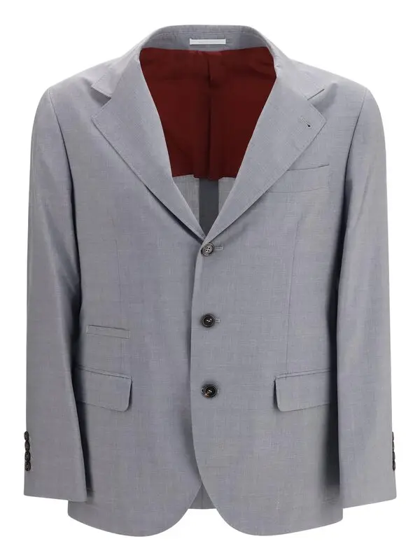 Brunello Cucinelli Three-button Blazer - Grey