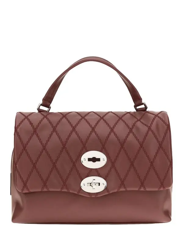 ZANELLATO Postina Tramè Leather Top Handle Bag - Red