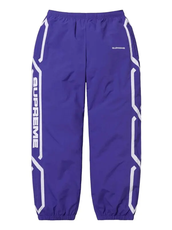 Supreme Inset Link Track Pants 'purple White - Purple/white