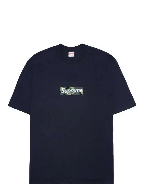 Supreme Fw23 Box Logo T-shirt - Navy