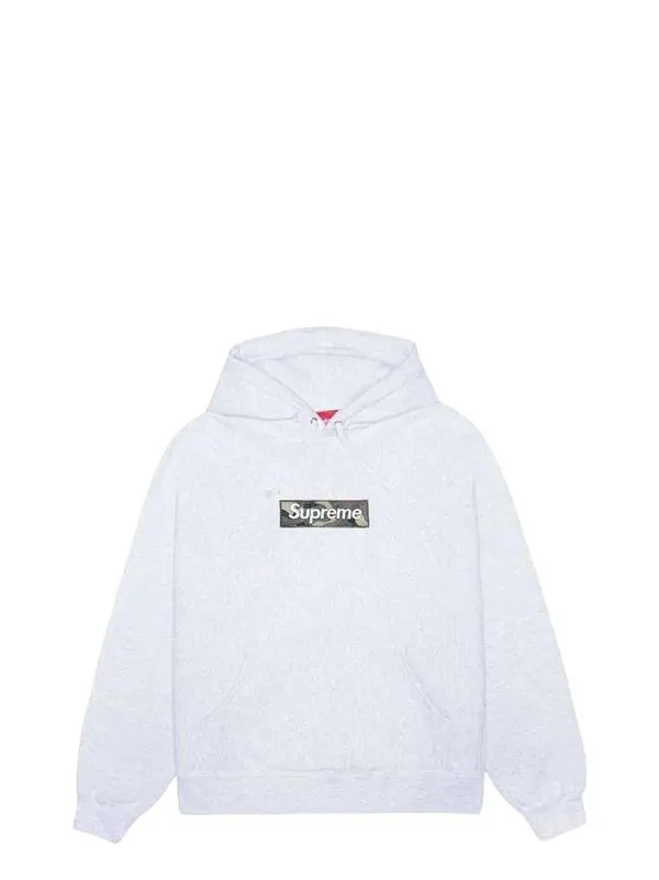 Supreme Fw23 Box Logo Hooded Sweatshirt - Ash Grey