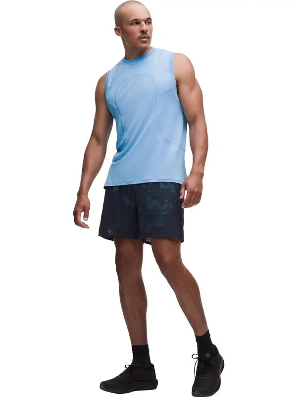 Lululemon Jacquard-knit Mesh Short 5 - Mesh Dancer Navy