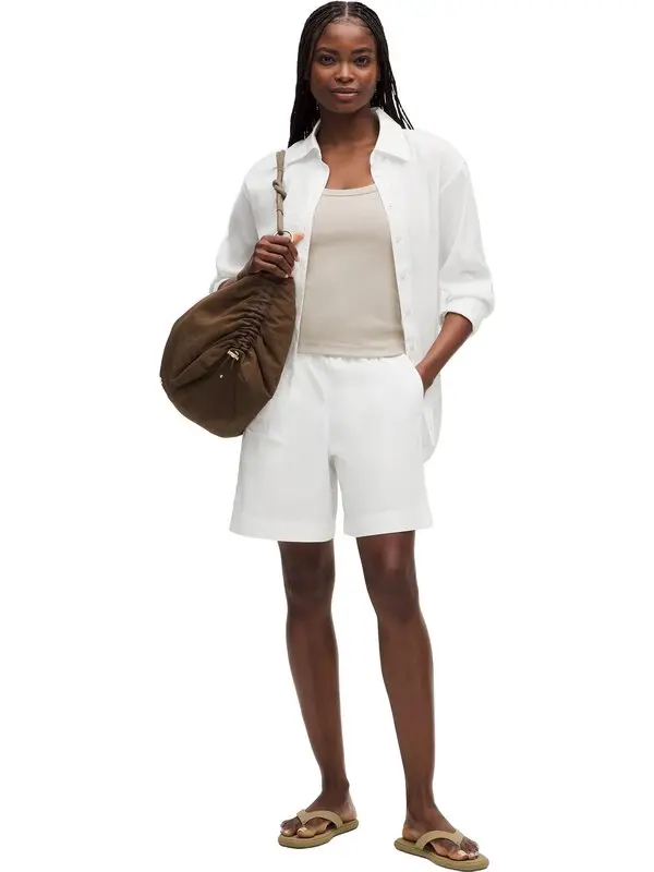 Lululemon High-rise Relaxed-fit Short 7 - White