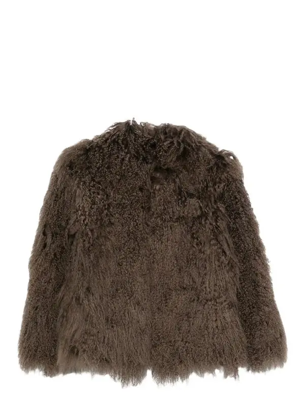 MARTHA LOUIS Shearling-effect Jacket - Brown
