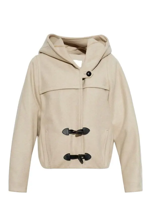 Isabel Marant Étoile Trixie Wool Jacket With Hood - Beige