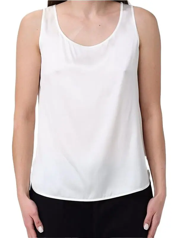 Max Mara Round Neck Sleeveless Vest - White