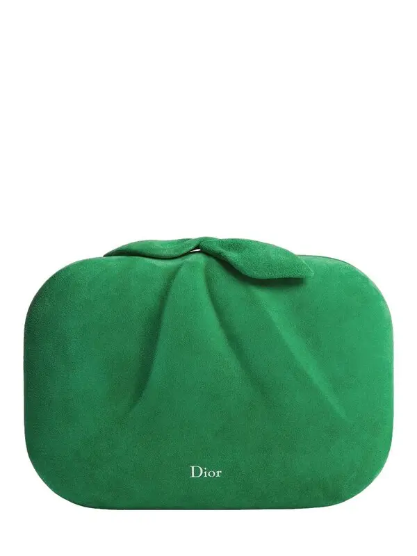 Dior Petit Dîner Bag With Bow Detail And Chain Strap - Emerald