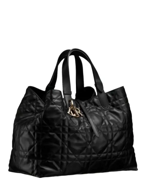 Dior Large Quilted Tote Bag - Black