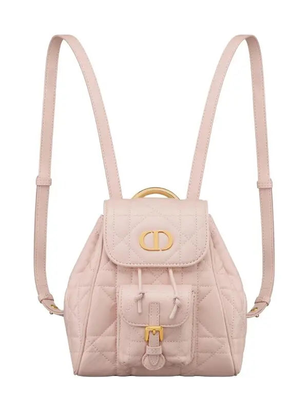 Dior Small Caro Backpack - Nude