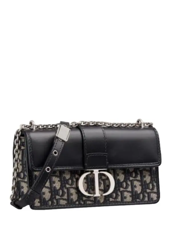 Dior 30 Montaigne East-west Bag With Chain - Black