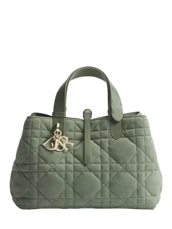 Dior Medium Toile De Jouy Quilted Satchel Bag - Green
