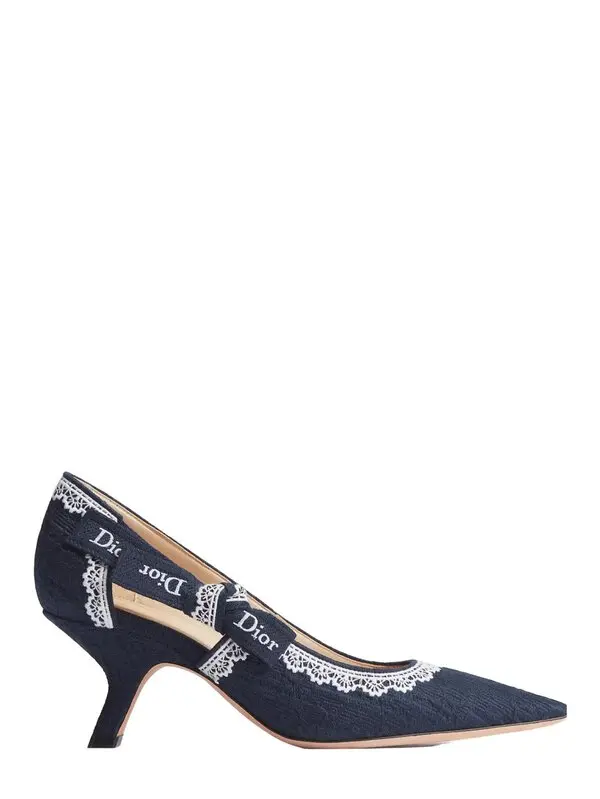 Dior J'a Pump With Lace Detail - Blue