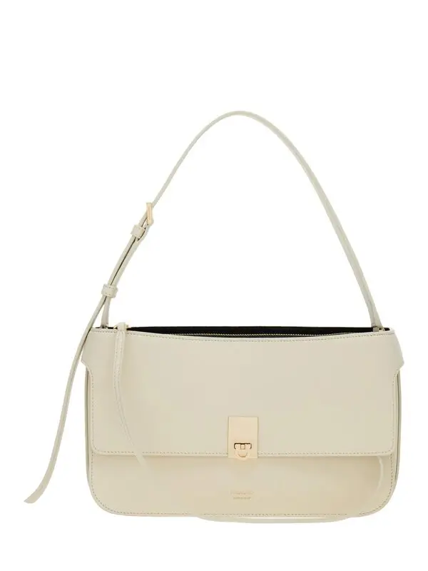 FERRAGAMO Cara Bag In Smooth Calfskin - White