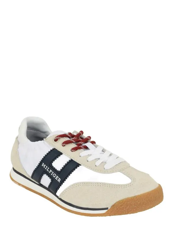 Tommy Hilfiger Vintage-inspired Low-top Sneakers - White/navy