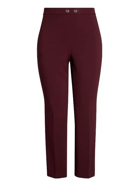 Anne Klein Extended Tab Straight Leg Pants - Barolo