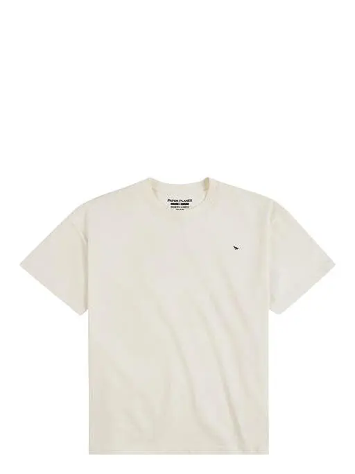 PAPER PLANES Gothic Logo Graphic T-shirt - Eggshell