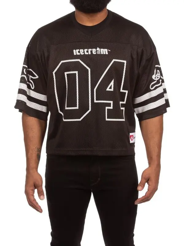 ICECREAM Slushie Perforated Mesh Jersey T-shirt - Black
