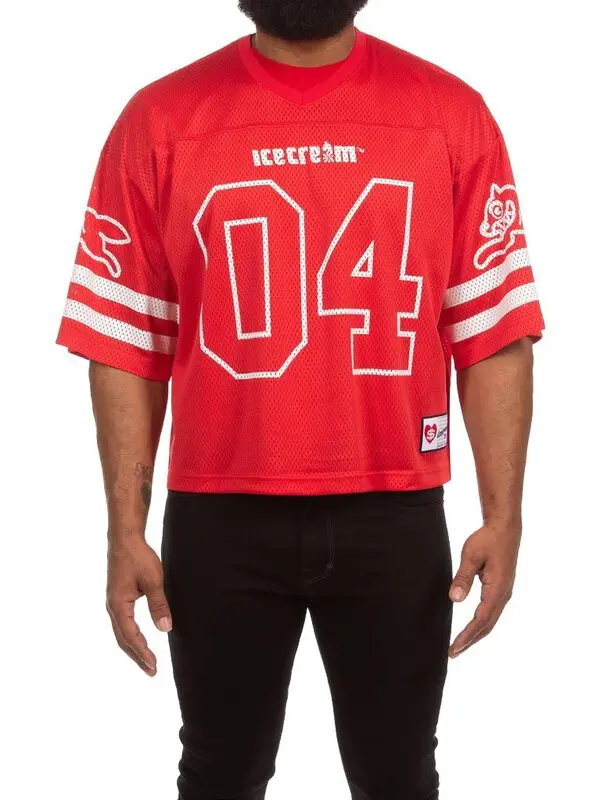 ICECREAM Slushie Perforated Mesh Jersey T-shirt - Salsa