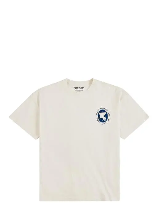 PAPER PLANES Emblem Graphic T-shirt - Eggshell