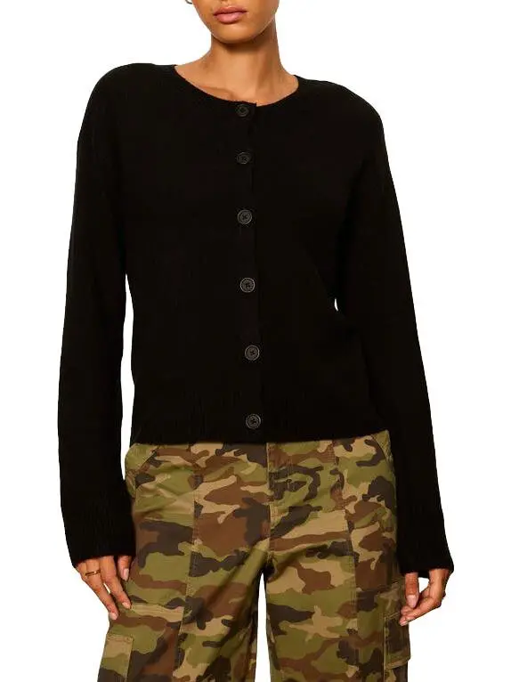 Sanctuary Button Front Cardigan - Black
