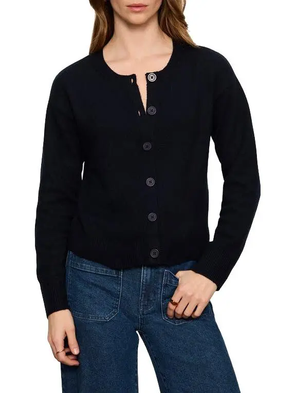 Sanctuary Button Front Cardigan - Navy Blazer Blue