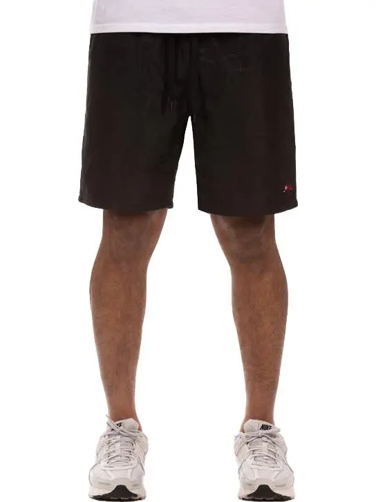 ICECREAM Running Dog Logo Perforated Shorts - Black