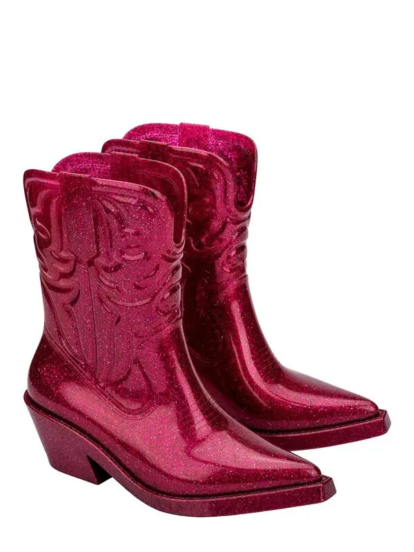 Melissa Western Boots - Pink
