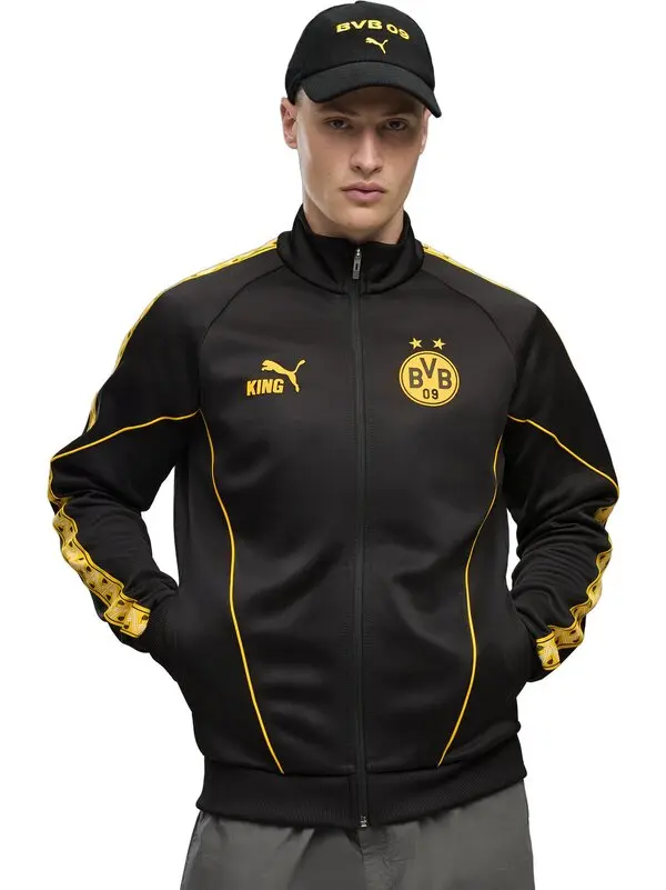PUMA Borussia Dortmund King Anthem Full-zip Soccer Jacket - Black