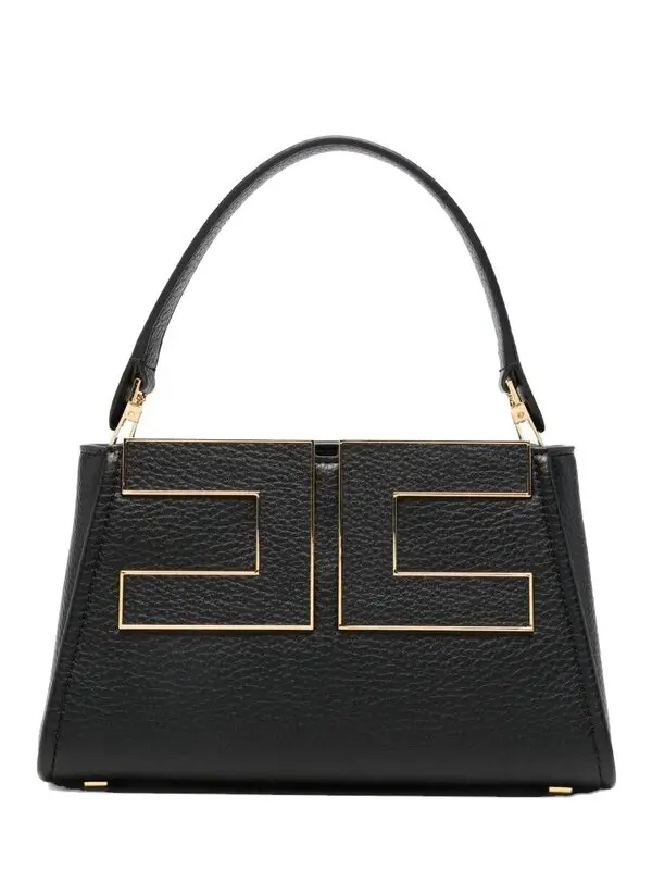 Elisabetta Franchi Shoulder Bag Gold Accents "bs07a66e2 110 - Black