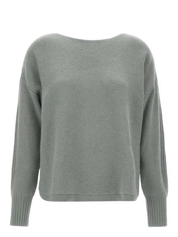 ELENA MIRO` Kimono Sweater - Gray