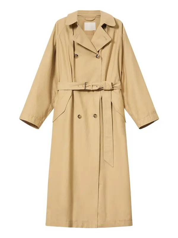 ETOILE Cacilda Cotton Gabardine Trench Coat - Beige