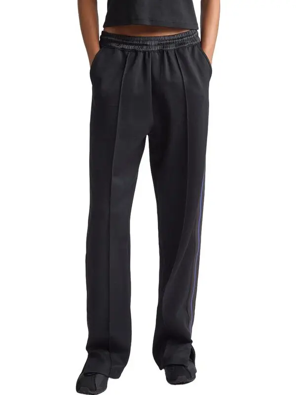 WALES BONNER Track Pants With Satin Waistband And Side Stripes - Black