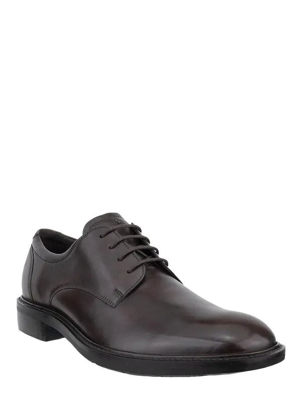 Ecco Metropole Prague Plain Toe Derby - Brown