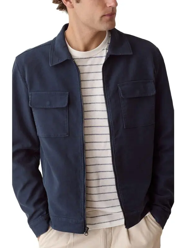 Marine Layer Flex Terry Traveler Jacket - Navy