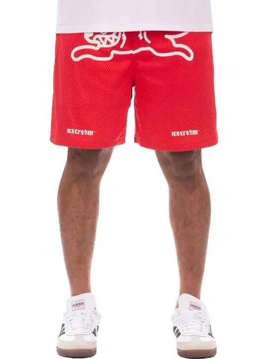 ICECREAM Running Dog Mesh Shorts - Salsa