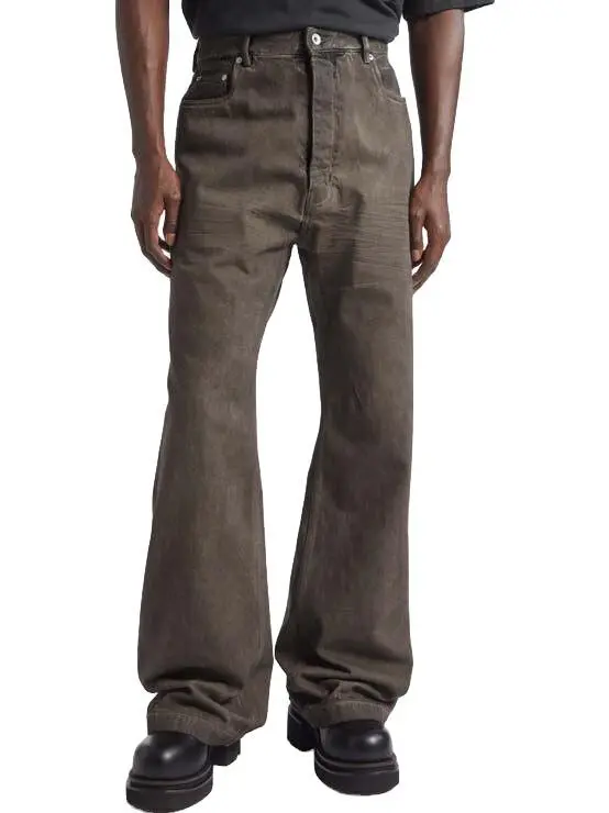Rick Owens Geth Wide Leg Jeans - Dust