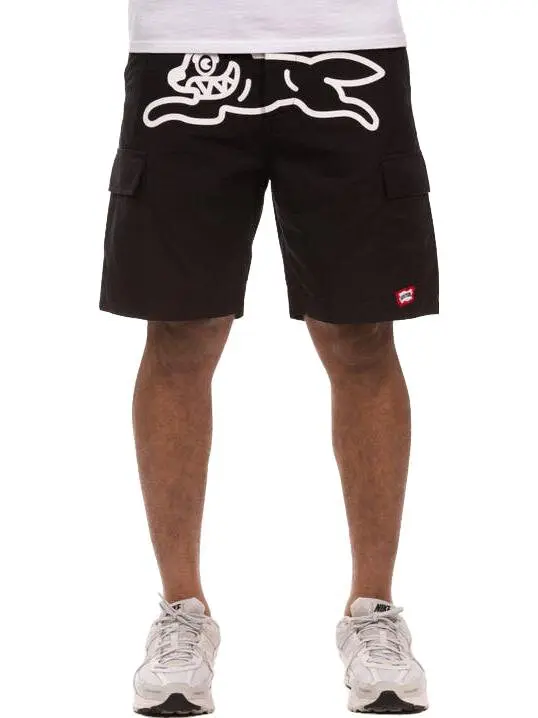 ICECREAM King Cone Cargo Shorts - Black