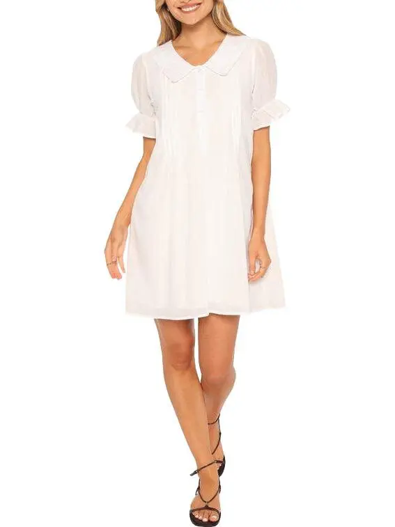 PETAL & PUP Granger Mini Dress - White