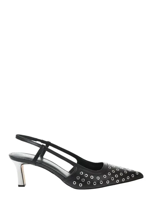 Michael Kors Alora Leather Slingback Pumps - Black