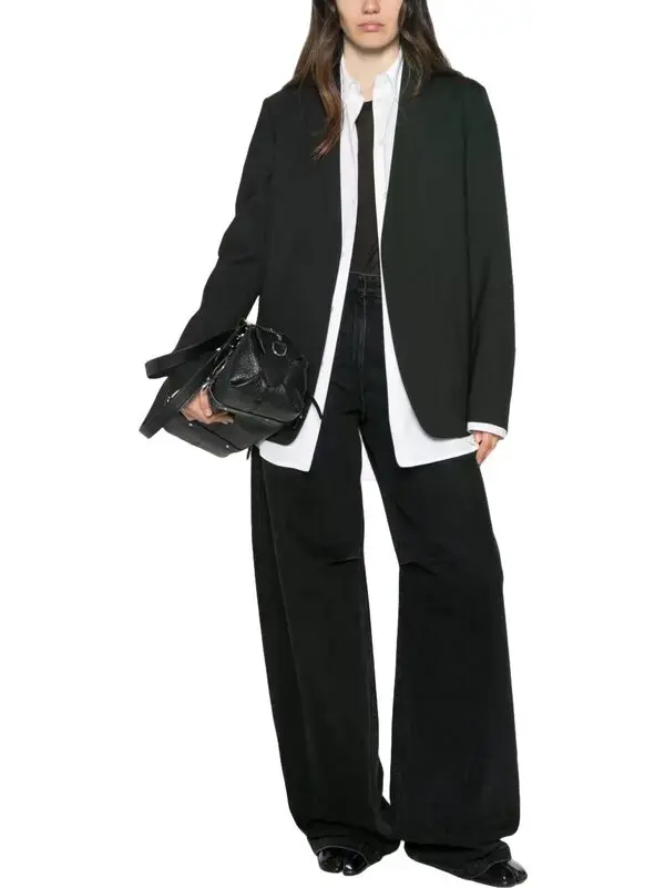 MAISON MARGIELA Collarless Jacket - Black