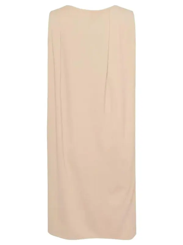 CLUB21 Pleated Ponte Mini Dress - Neutrals