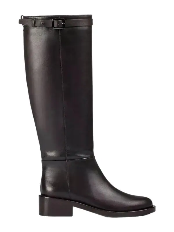 DOUCAL'S Buckle-detail Knee-high Leather Boots - Brown