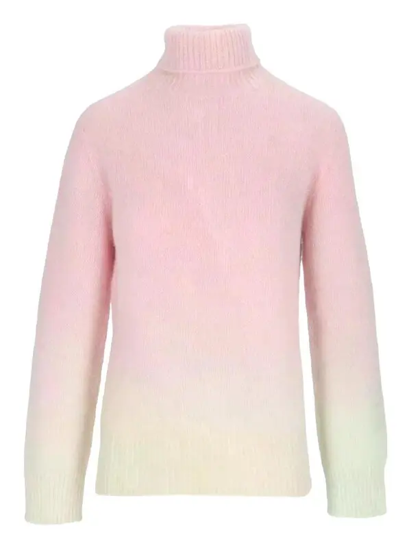 KANGRA Gradient Roll-neck Sweater - Pink
