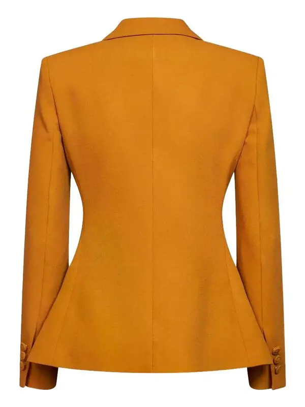 BLANCA VITA Single-breasted Fitted Jacket - Orange